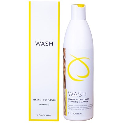 WASH Keratin + Sunflower Cleansing Shampoo